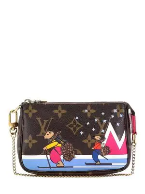 LOUIS VUITTON Pochette Accessoires Limited Edition Christmas Animation Monogram - Brown