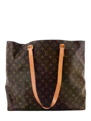 LOUIS VUITTON Cabas Alto Monogram Canvas Tote Bag - Brown