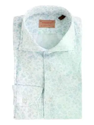 BORRIELLO NAPOLI Floral-print Shirt - White