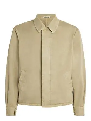 Auralee Cotton Garment-dyed Jacket - Beige