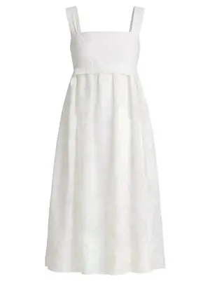 Vince Tie-waist Dress - White