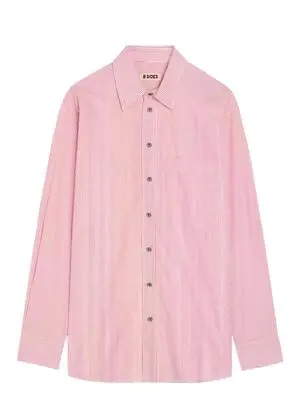 B Sides Striped Cotton Shirt - Pink