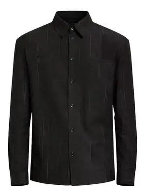 Tibi Pinstriped Detached Button-down Shirt - Black