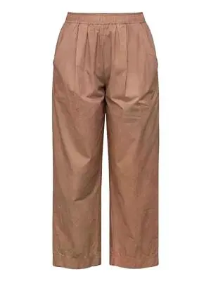 APIECE APART Elasticated Pleated Cropped Trousers - Neutrals