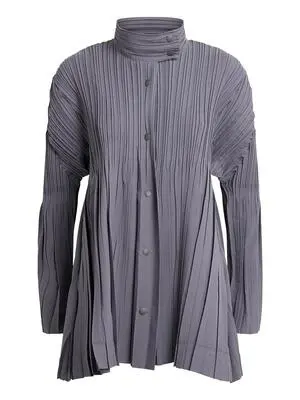 Issey Miyake Pleated Float Coat - Grey