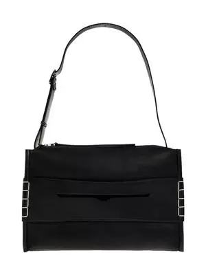 JW Anderson Messenger Loafer Leather Tote Bag - Black