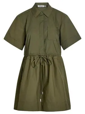 Simkhai Dawson Mini Shirt Dress - Green