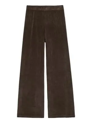 Suzie Kondi Zephyra Wide-leg Terry Trousers - Brown