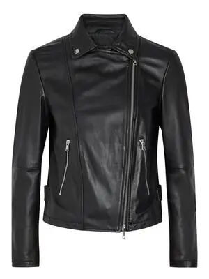 EMPORIO ARMANI Leather Biker Jacket