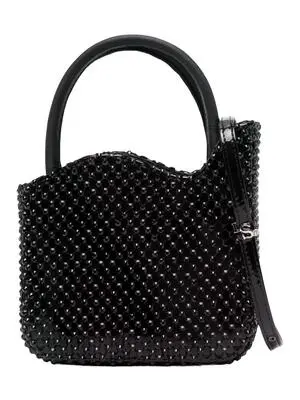 LE SILLA Mini Gilda Rhinestone-embellished Bag - Black
