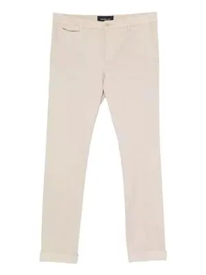 TELERIA ZED Edward Slim-fit Trousers - Neutrals