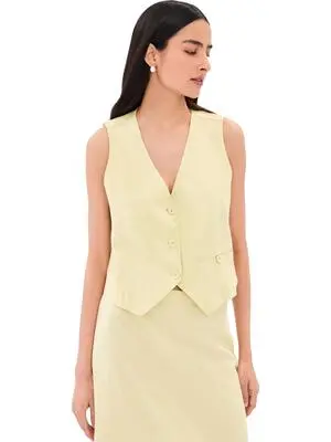 LE BOP Simone Vest - Honeydew