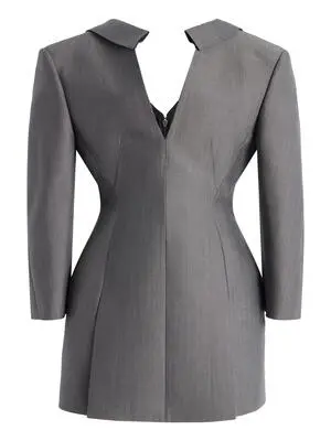 Givenchy Back-to-front Blazer Dress - Grey