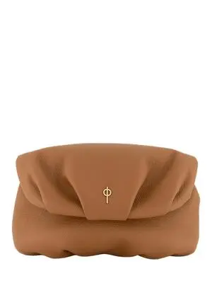 OTRERA Leda Leather Clutch - Brown