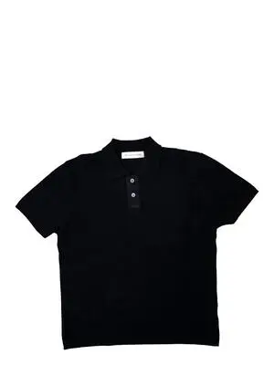 THE GILDED COTTAGE Cotton Polo - Black