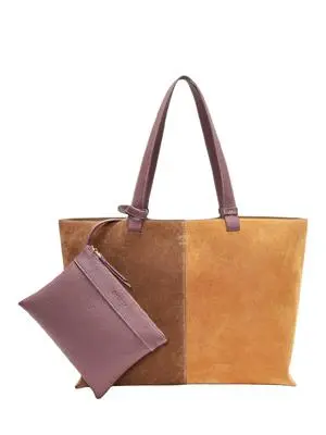 OTRERA Hebe Suede Tote Bag - Brown