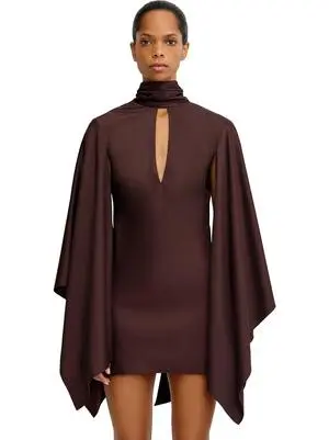 Significant Other Long Sleeve Mini Dress - Chocolate