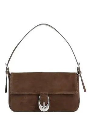 Staud Leather Baguette Bag - Brown