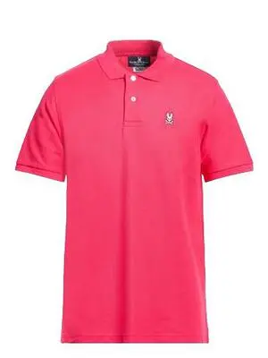 Psycho Bunny Man Polo Shirt Coral Size 38 Pima Cotton Pink
