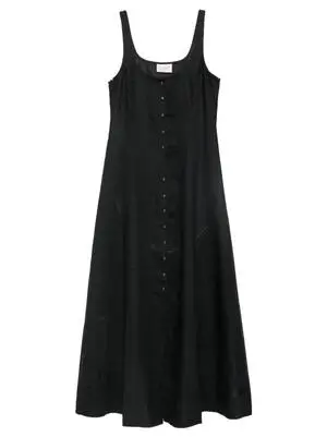 MC2 SAINT BARTH Mina Sleeveless Midi Dress - Black