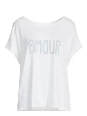 JUVIA Printed Jersey T-shirt - White