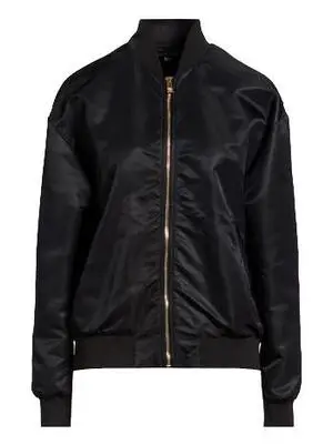 Versace Bomber Jacket With Logo - Black