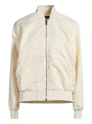 Versace Bomber Jacket With Logo Cream