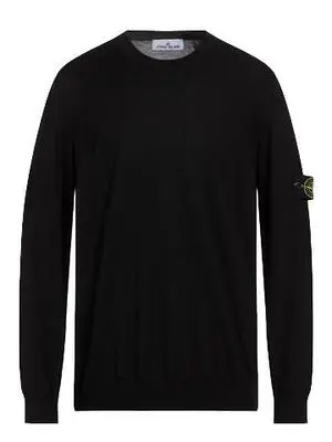 Stone Island Virgin Wool Sweater - Black