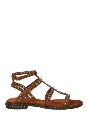 Ash Precious Stud-embellished Sandals - Brown