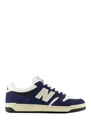 NEW BALANCE 480 Leather And Suede Trainers Blue
