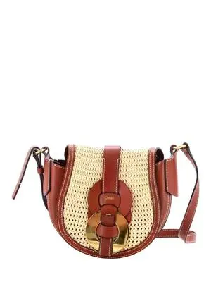 CHLOÉ Darryl Raffia Small Crossbody Bag