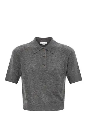 Victoria Beckham Wool Polo - Grey