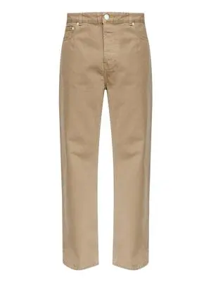 Ami Wide-leg Jeans - Brown