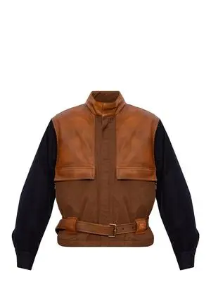 Etro Insulated Jacket With Belt - Brown