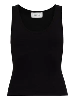 Matteau Sleeveless Knit Top - Black