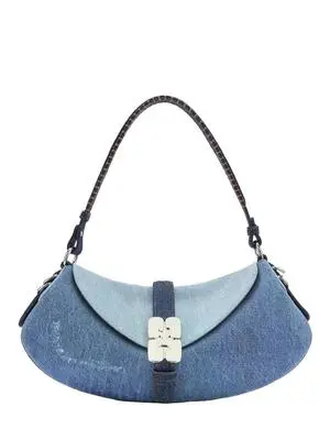 GANNI Denim Shoulder Bag - Blue