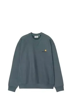 Carhartt Work In Progress American Script Logo Sweatshirt - Blue