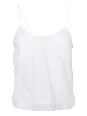 Zadig&Voltaire Calixia Tomboy Lace-detail Top - White