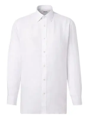 Charvet Linen Shirt White