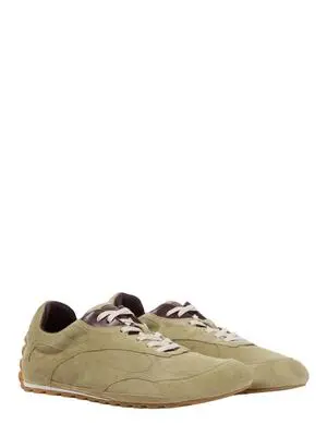 Bottega Veneta Orbit Flash Suede Sneakers - Green