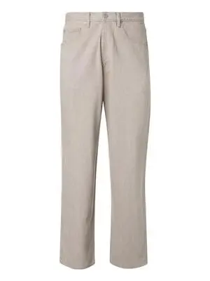 Auralee Hard Twist Faded Wide-leg Jeans - Grey