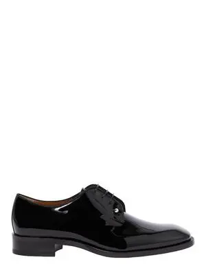 CHRISTIAN LOUBOUTIN Chambeliss Patent Leather Derby Shoes - Black