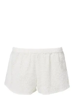 Hunza G Seersucker Shorts - White