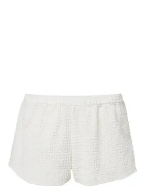Hunza G HUNZA G Resort Seersucker Shorts White