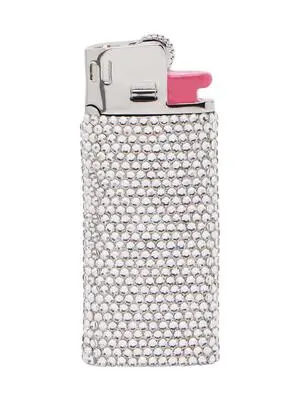 Judith Leiber Crystal Embellished Pillbox - Silver