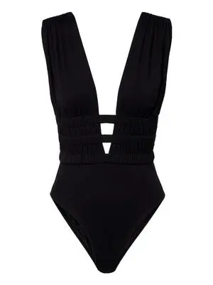 Alaïa Shirred Bodysuit - Black
