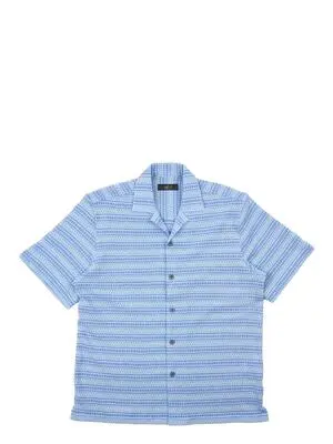 EIGHT X Short Sleeve Shirt And Shorts Matching Set - Blue