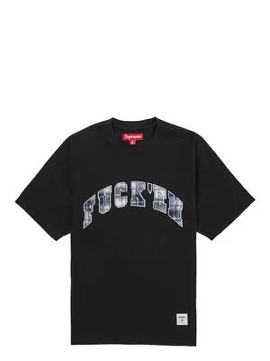 Supreme Fuck Em Plaid Short Sleeve Top - Black
