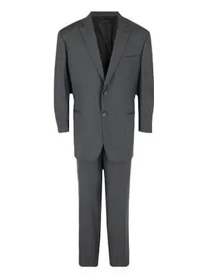 Brioni Pinstriped Wool Twopiece Suit - Graphite