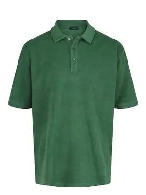 SLOWEAR Zanone Cotton Polo Shirt - Meadow